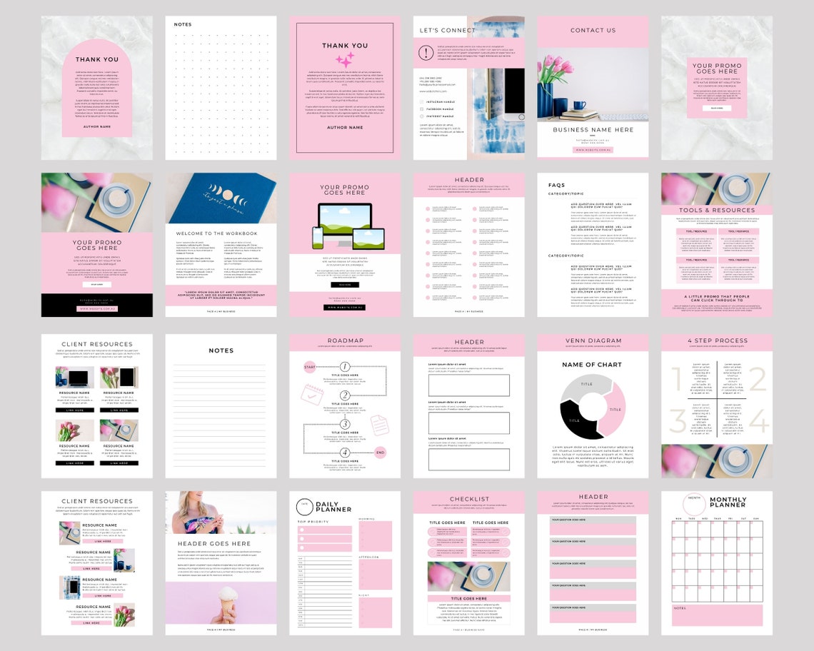 Printable Template Canva Workbook Template Canva Lead Magnet - Etsy