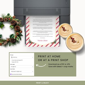 Christmas Letter From Santa Printable, Custom Santa Claus Letter ...