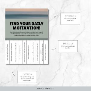 Affirmation Tear off Flyer Bundle, Positive Mental Heath Sheet ...