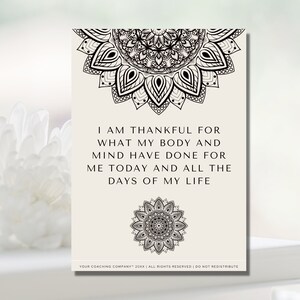 Boho Affirmation Cards Template Canva, Affirmation Station, Printable ...