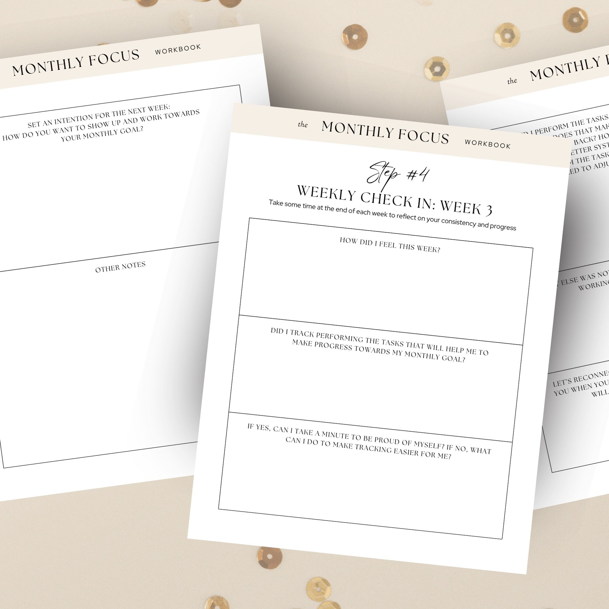 Monthly Focus Journal Canva Template Mental Wellness Journal - Etsy