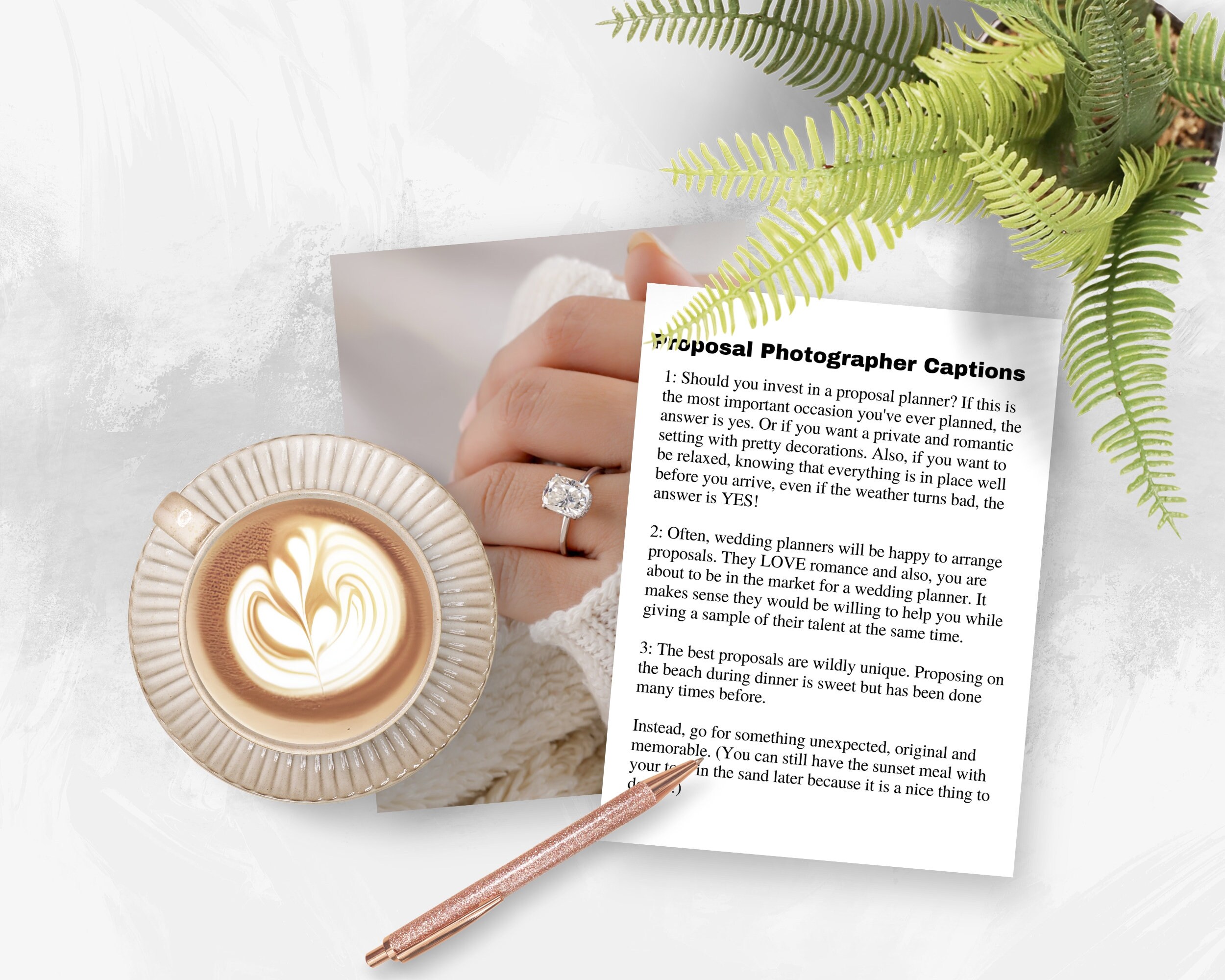 Proposal Photographer Written Social Media Captions Proposal - Etsy