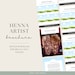 Henna Artist Brochure, Professional Mehndi Business Document, Price ...