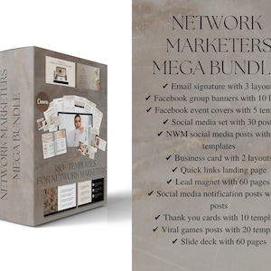 Network Marketing, Network Marketing Bundle, Network Marketing Planner ...