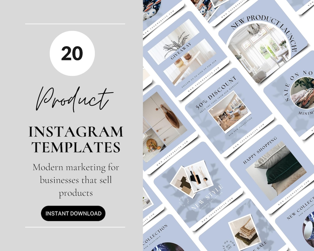 20 Product Canva Templates, Modern Instagram Posts, IG Presets Products ...