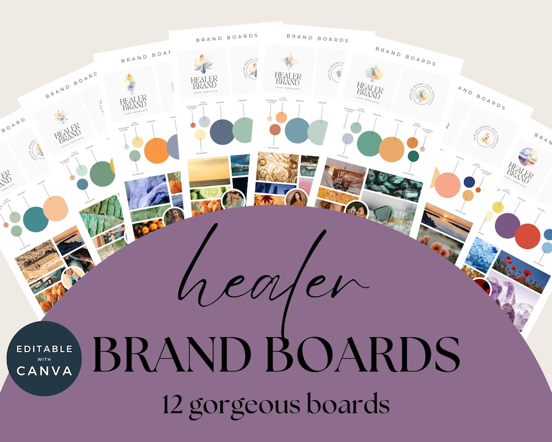 Healer Logos, Editable Logo Design Custom for Businesses, Premade Logo ...