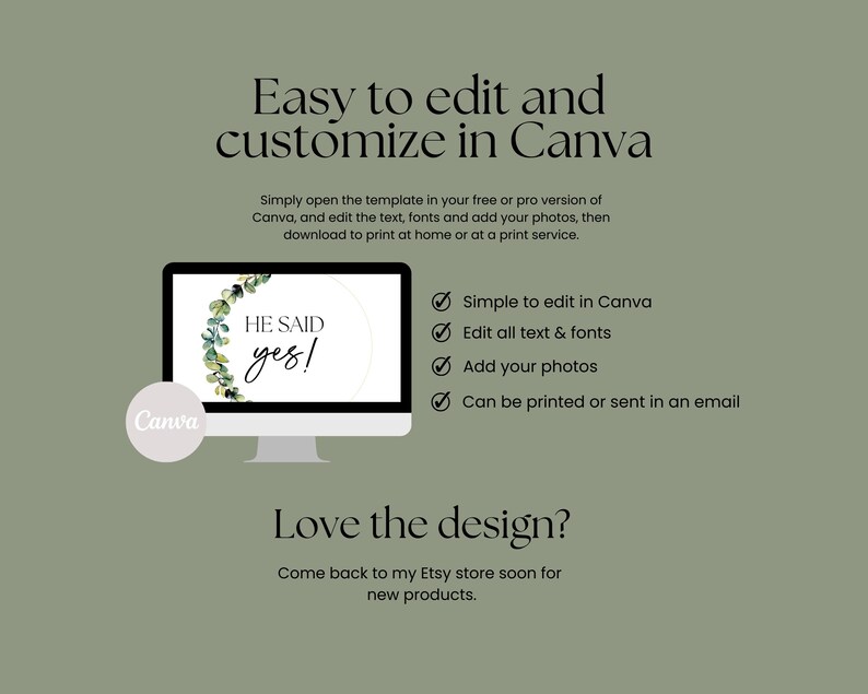 He Said Yes Sign Printable Engagement Sign Just Engaged - Etsy