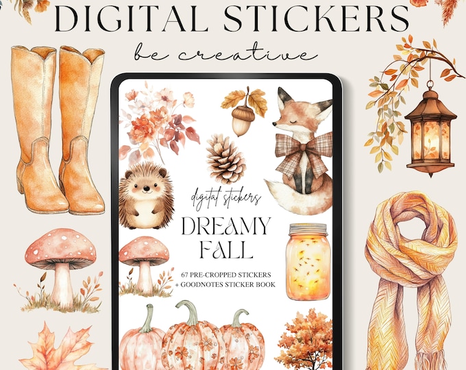 Autumn Sticker Sheet, Planner Stickers, Pumpkin Stickers, Bullet ...