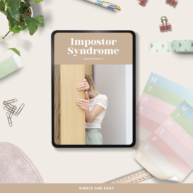 Imposter Syndrome Worksheet, Printable Self-help Worksheet for ...
