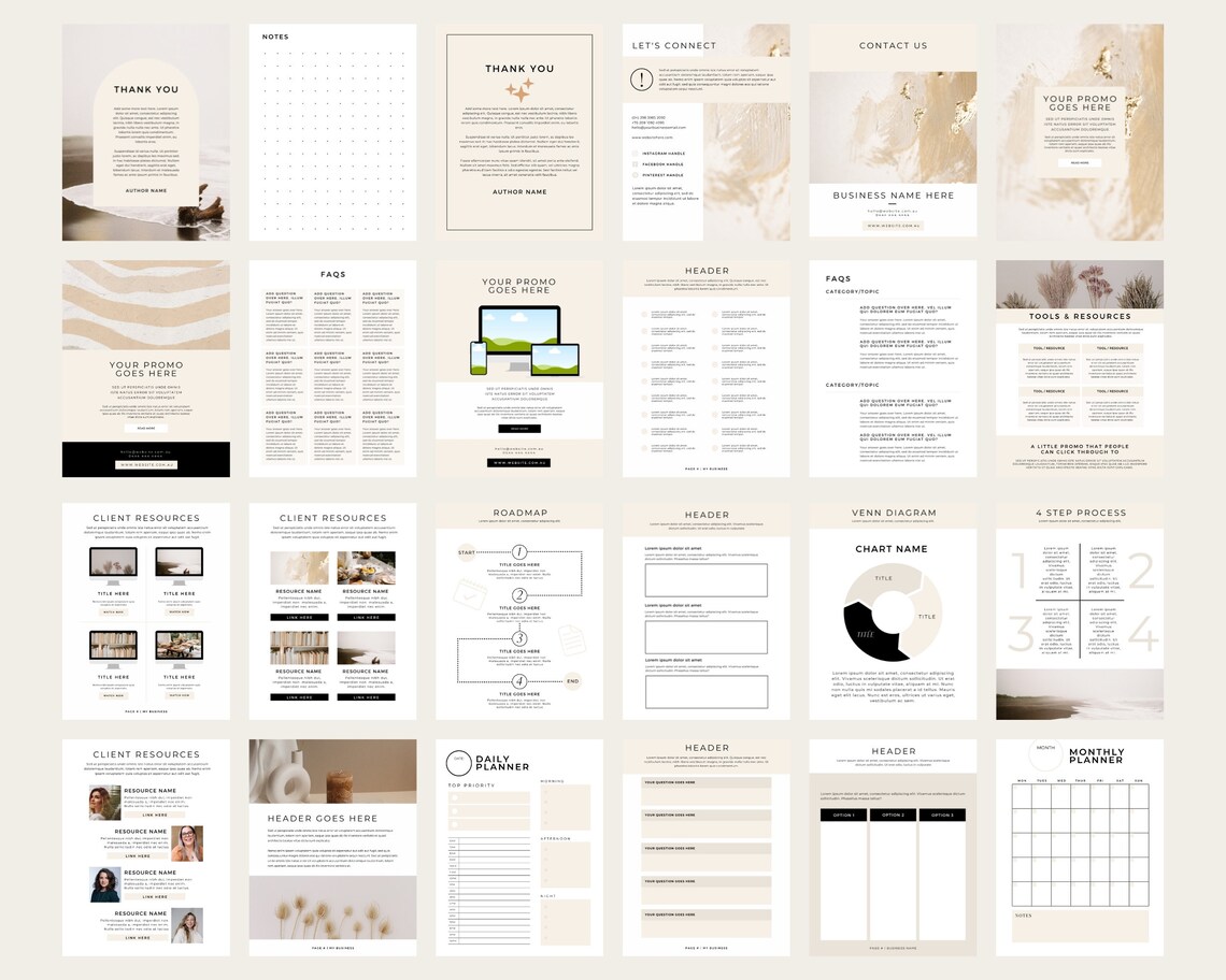 Freebie Digital Template Canva, Workbook Template Canva, Lead Magnet ...