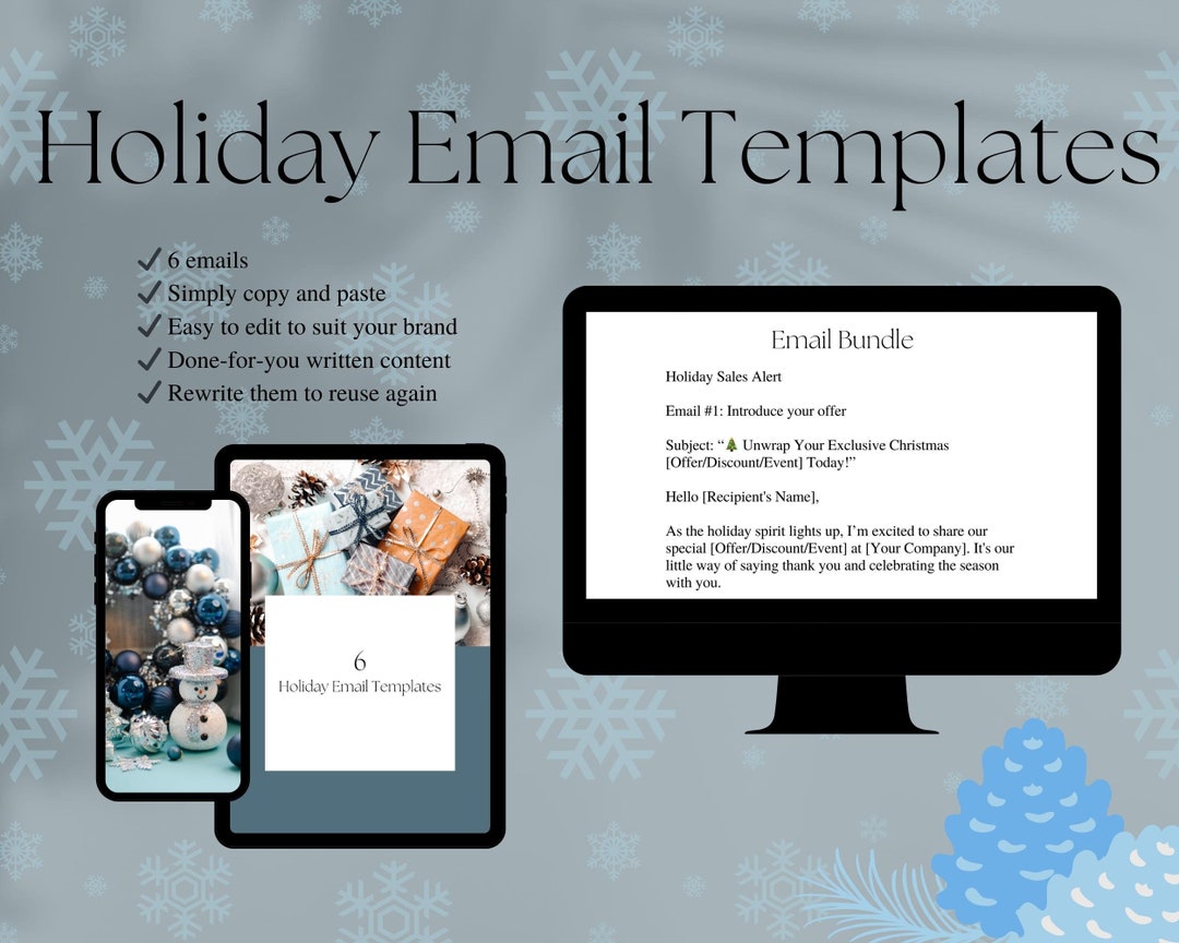 Holiday Emails for Businesses and Entrepreneurs, Done for You Written ...