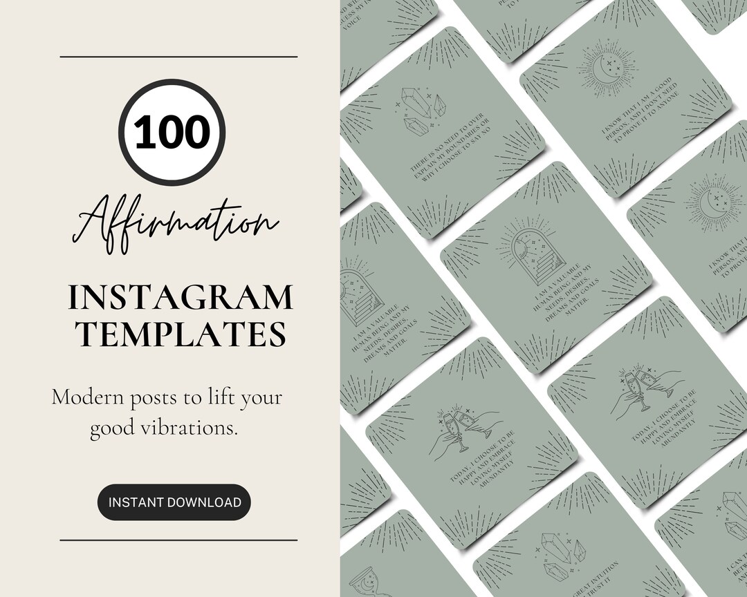 Affirmation Template Canva, Affirmation Posts, Instagram Affirmation ...
