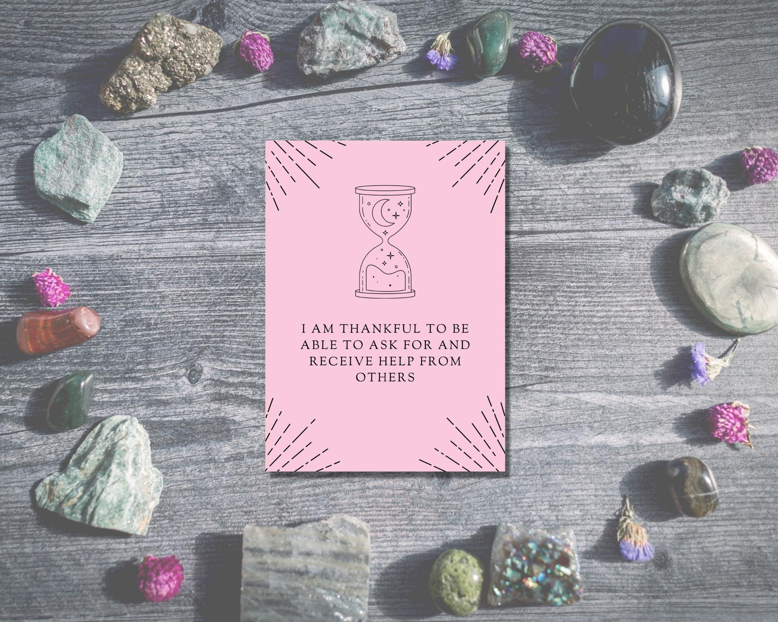 Affirmation Cards Template Canva Affirmation Station - Etsy