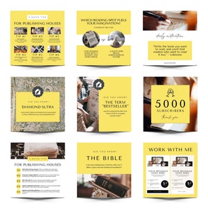 Publishing House Social Media Posts, Author Agent Marketing, Instagram ...