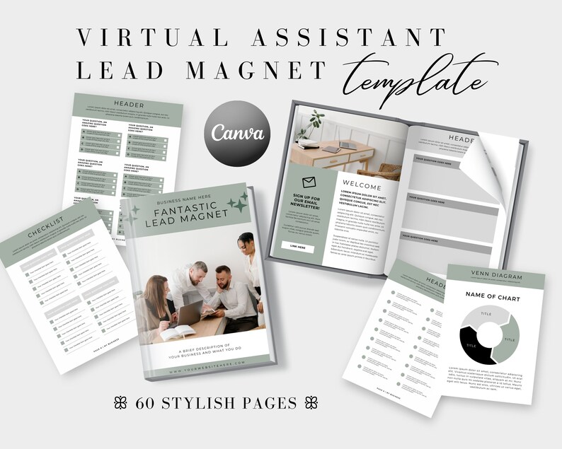 Freebie Digital Template Canva Workbook Template Canva Lead - Etsy