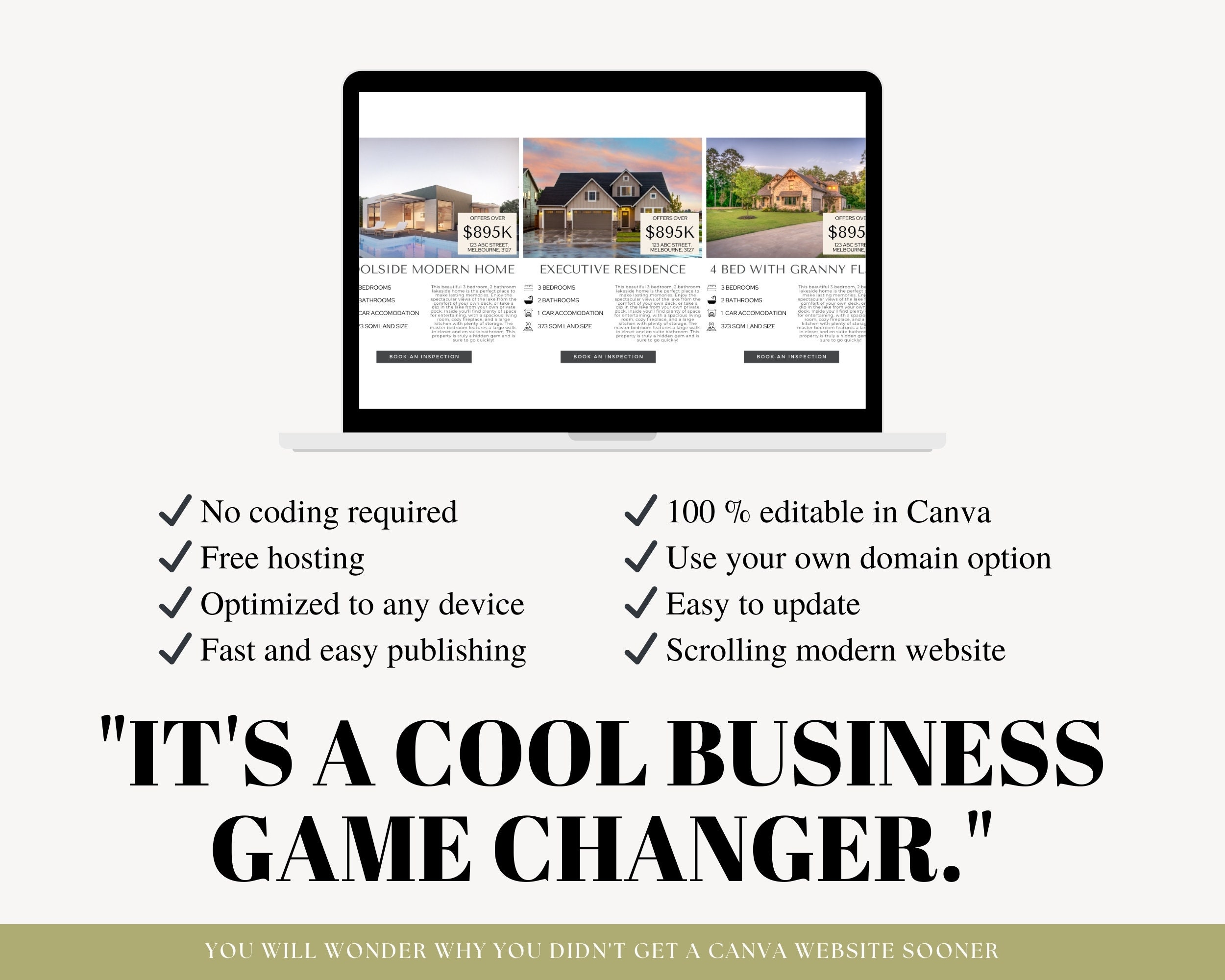 Real Estate Portfolio Template | Minimalist Property Manager Portfolio ...
