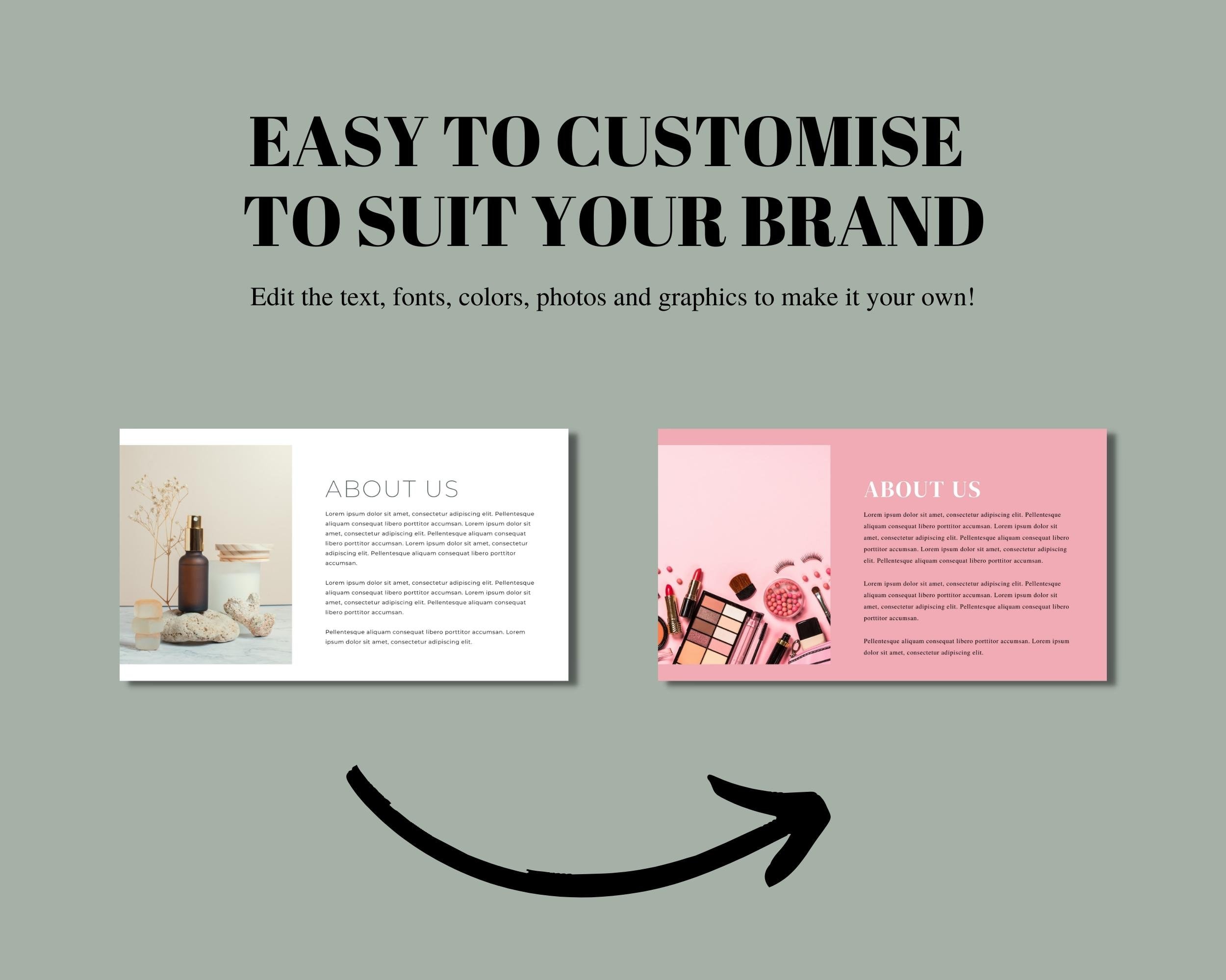 Product Based Canva Template Canva Website Template Canva - Etsy