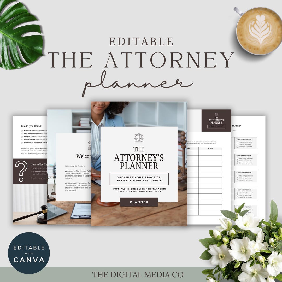 Attorney Planner | Law Office Organizer | Legal Case Management ...
