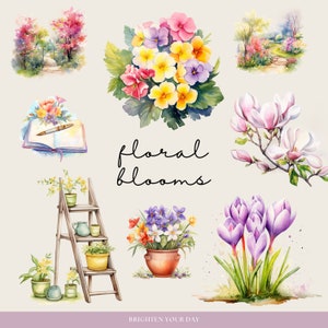 Spring Digital Stickers, Goodnotes Flower Stickers, Plant Stickers ...