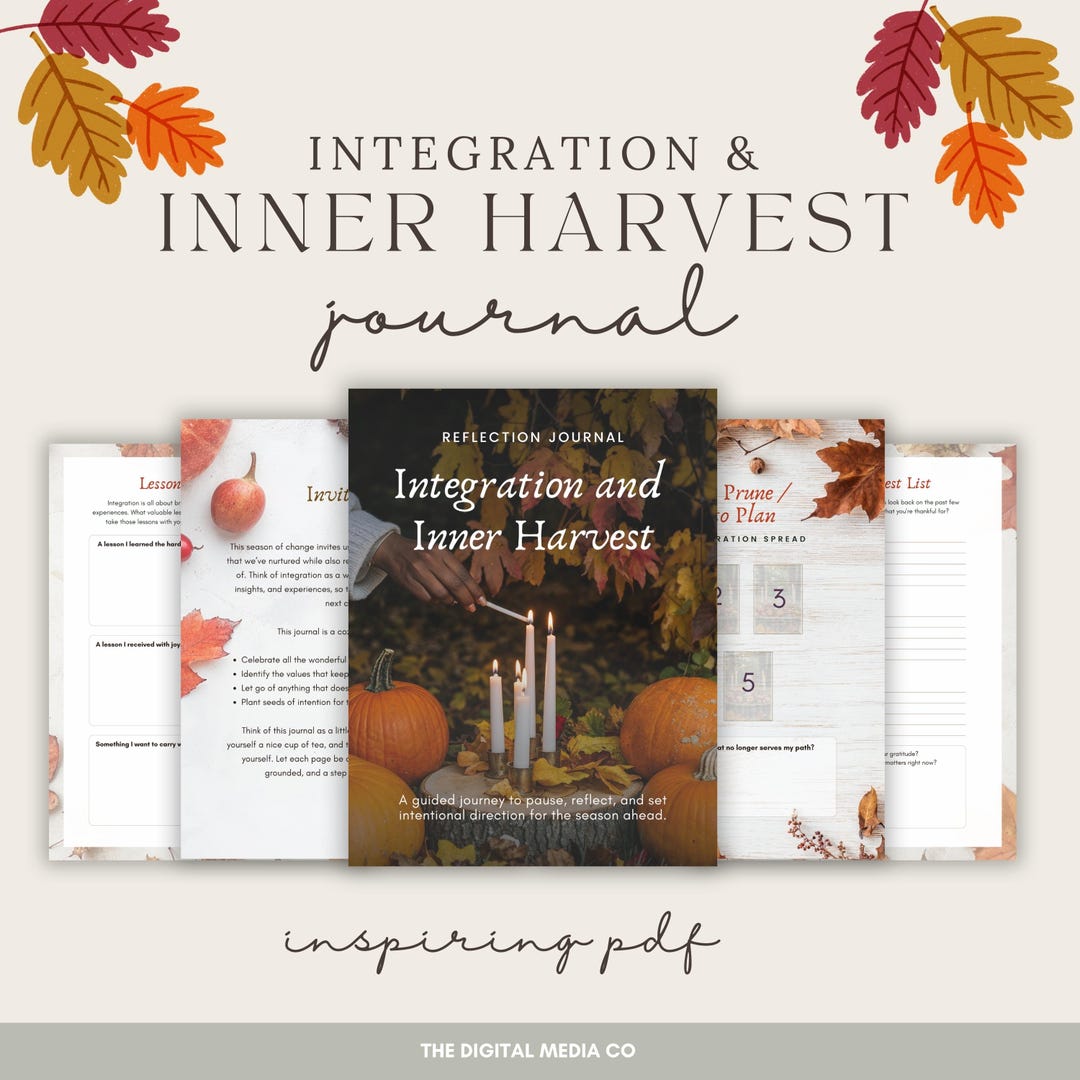 Integration & Inner Harvest Journal | Fall Reflection Printable ...