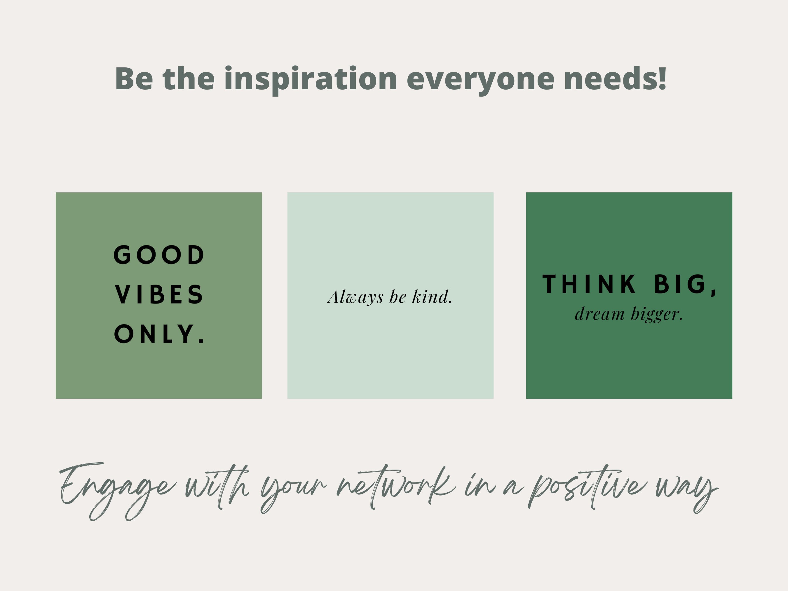 30 Positivity Instagram Feed Templates, Mindset Social Media Posts ...