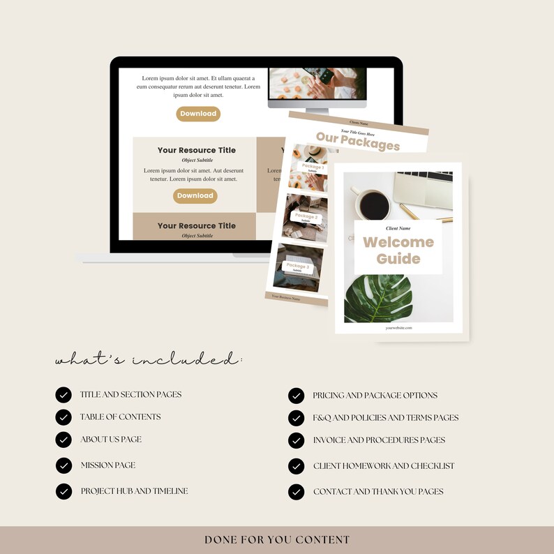 Onboarding Welcome Packet, Canva Client Welcome Pack, New Client ...