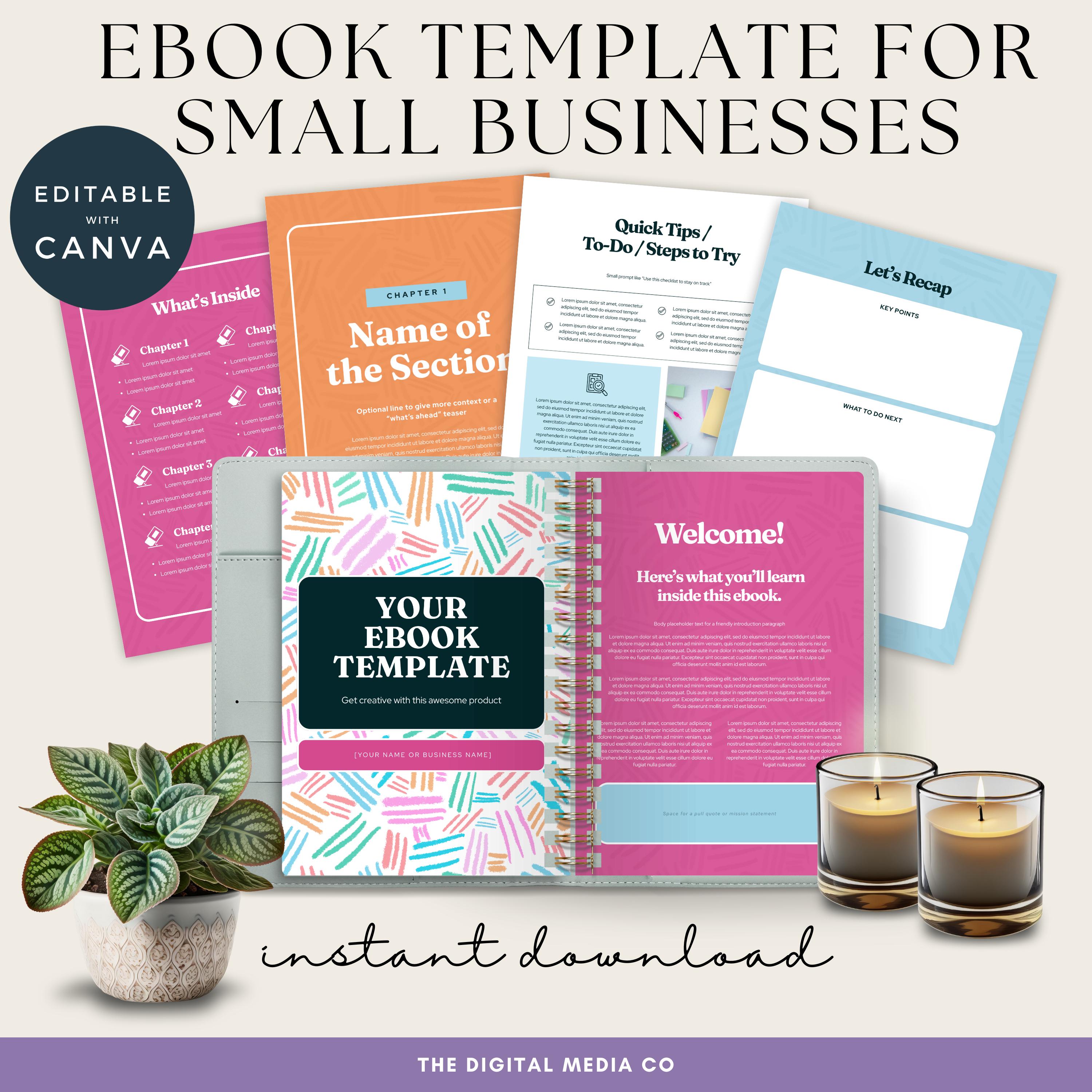 Ebook Template for Small Business | Canva Editable Ebook | Business ...