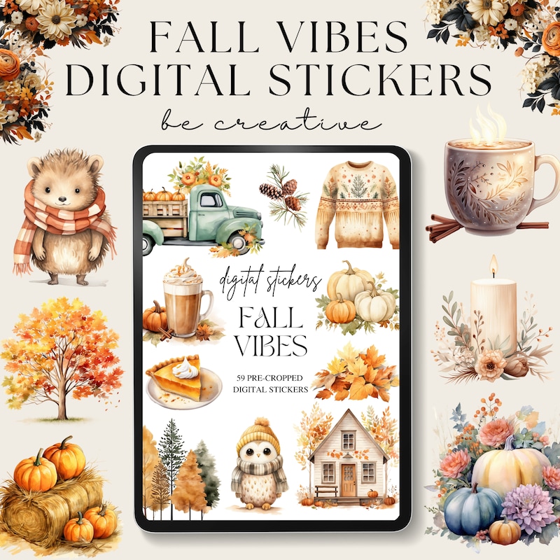 Autumn Stickers - Etsy