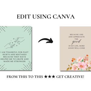 Affirmation Cards Template Canva, Affirmation Station, Printable ...