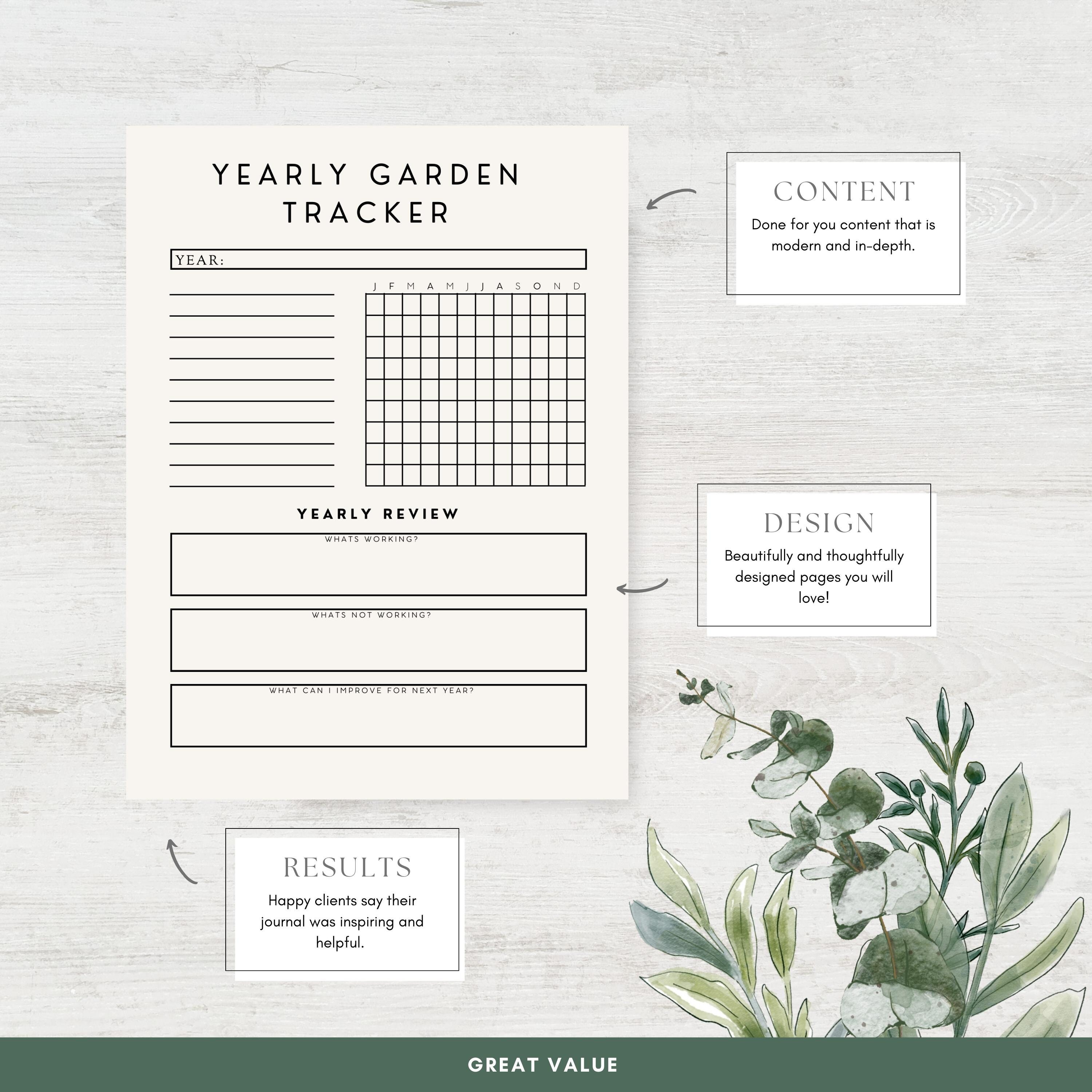 Garden Planner Printable | Garden Tracker | Gardening Binder ...