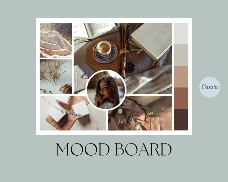 Canva Mood Board Bundle Canva Vision Board Templates - Etsy