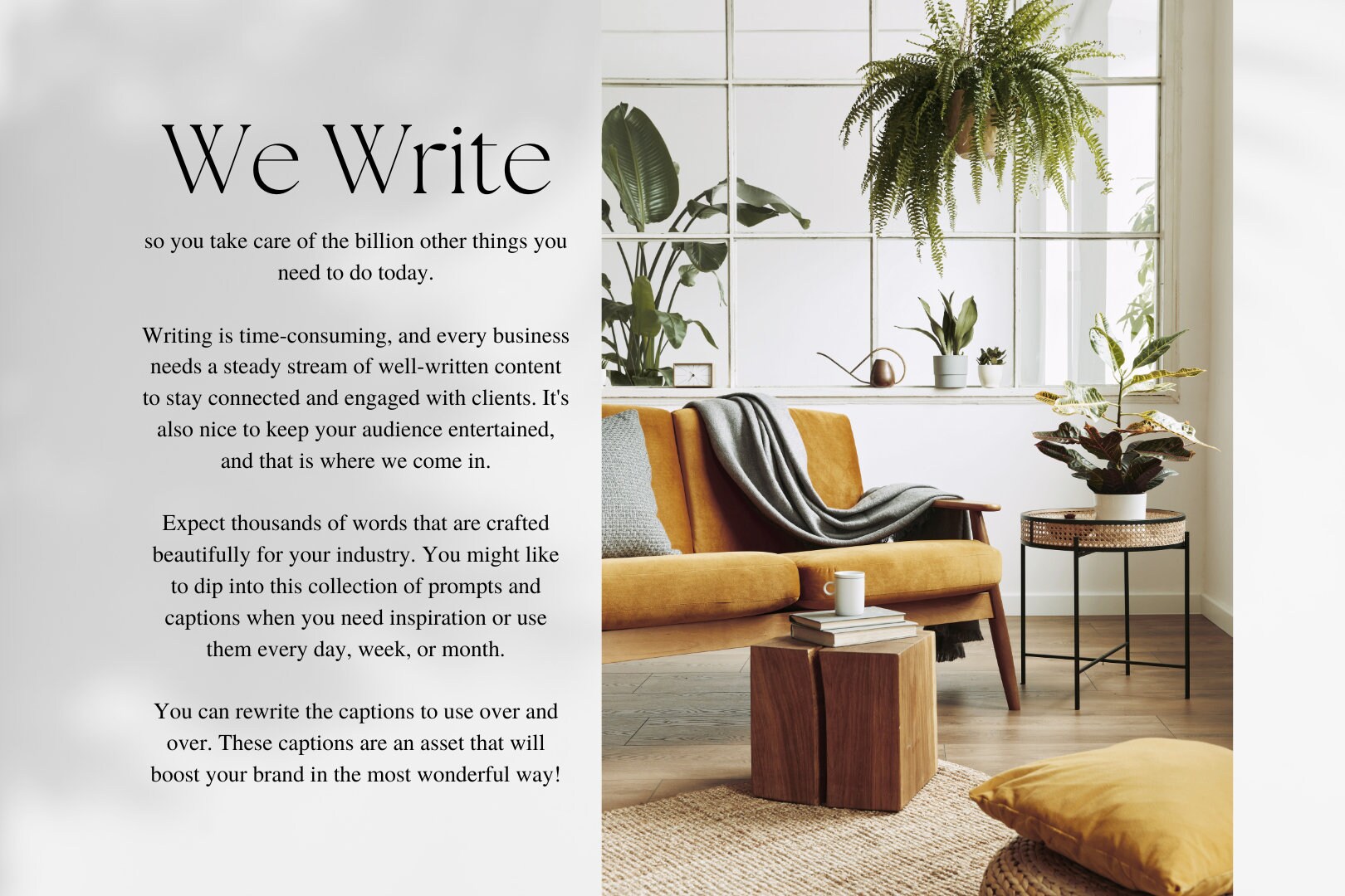 Home Staging Written Social Media Captions and Prompts, Realtor Social ...