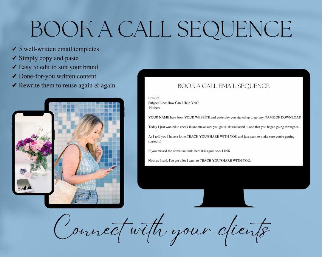 Book A Call Email Sequence, Coaching Discovery Call Email Sequence Copy ...