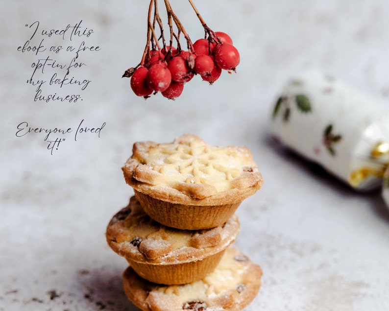 Christmas Recipe Template, Festive Foodie Magazine, Canva Template for ...