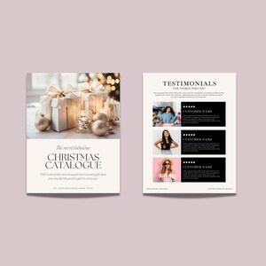 Christmas Catalogue Template, INSTANT DOWNLOAD, Wholesale Gift ...