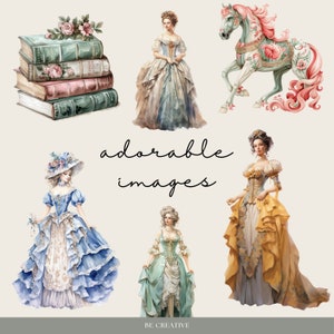 Rococo Era Digital Planner Stickers | Digital Sticker Book | Goodnotes ...