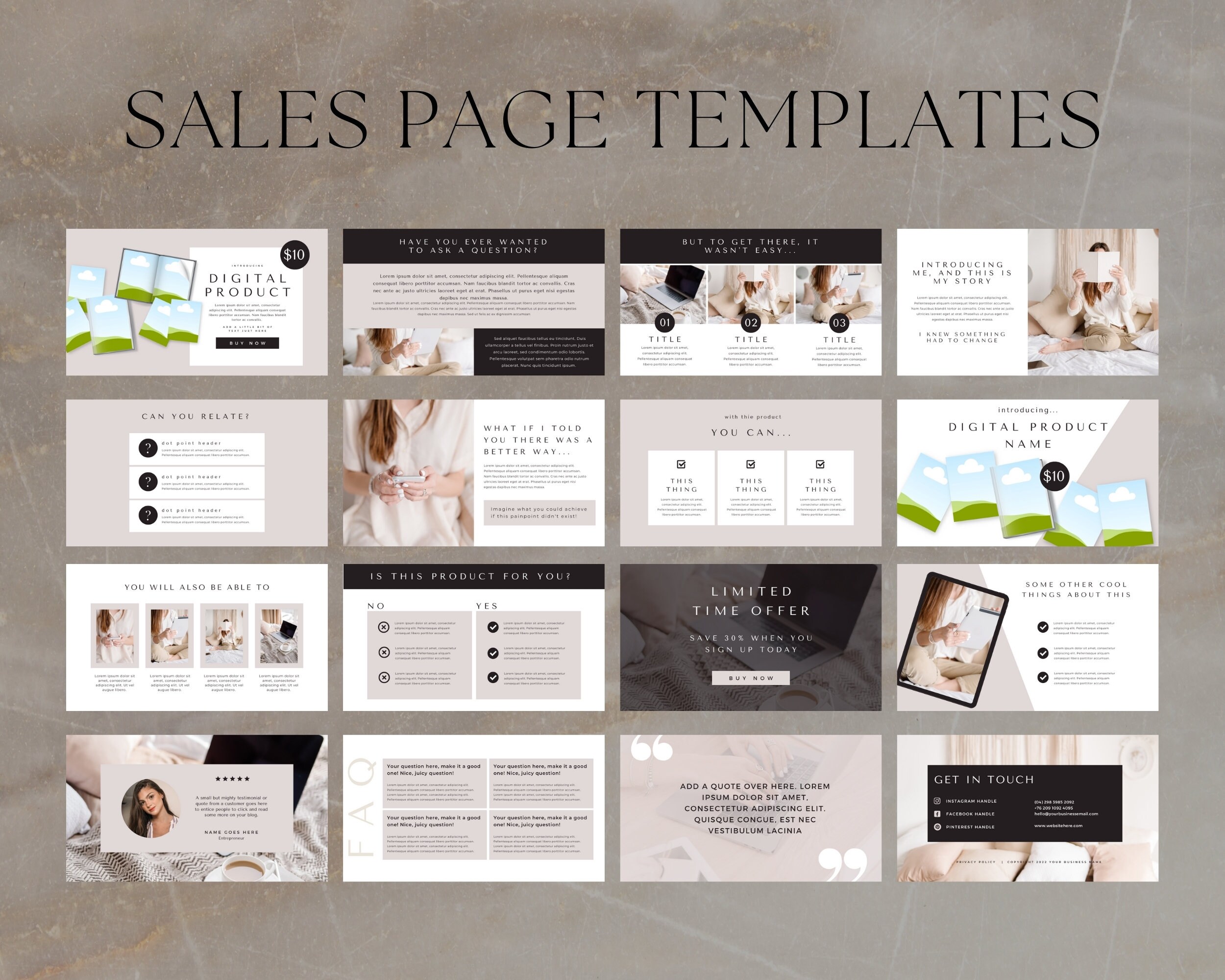 Digital Product Canva Templates, Instagram Canva Templates, Canva ...