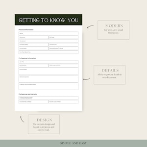 Getting to Know You Template, Printable Ice Breaker Questionnaire ...
