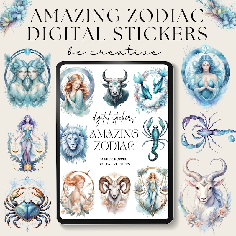 Zodiac Stickers - Etsy