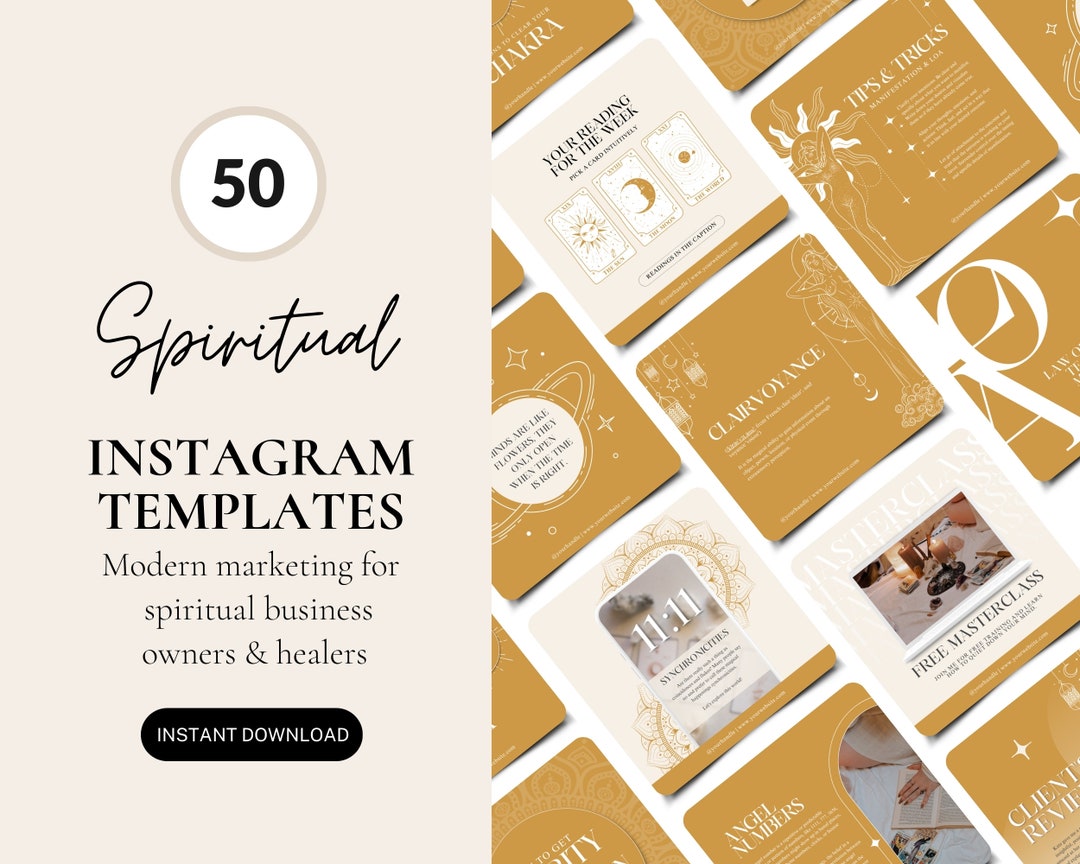 Spiritual Instagram Template | Instagram Posts | Energy Healing ...