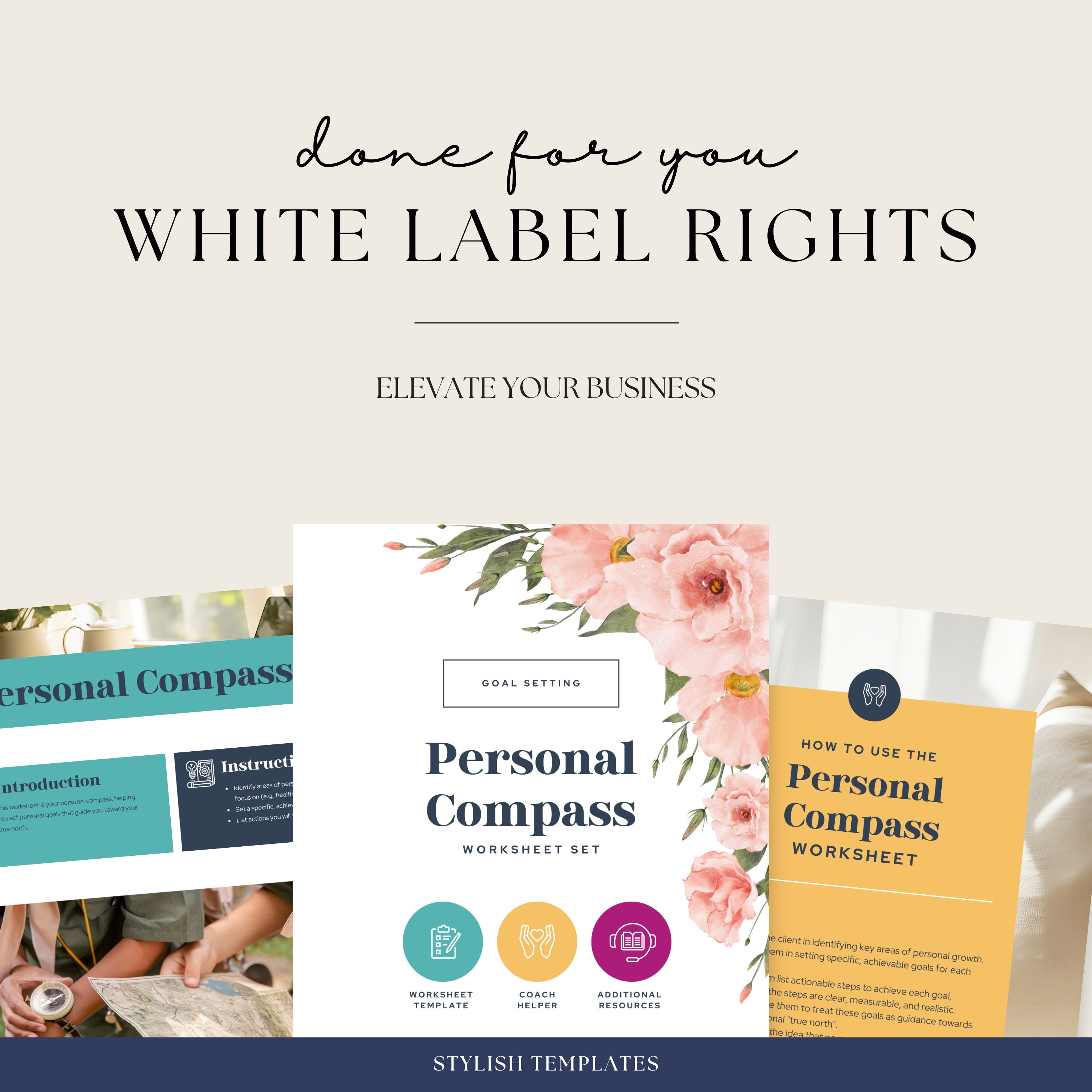 Canva Life Coaching Templates, Goal and Motivational Work Sheets, Done ...