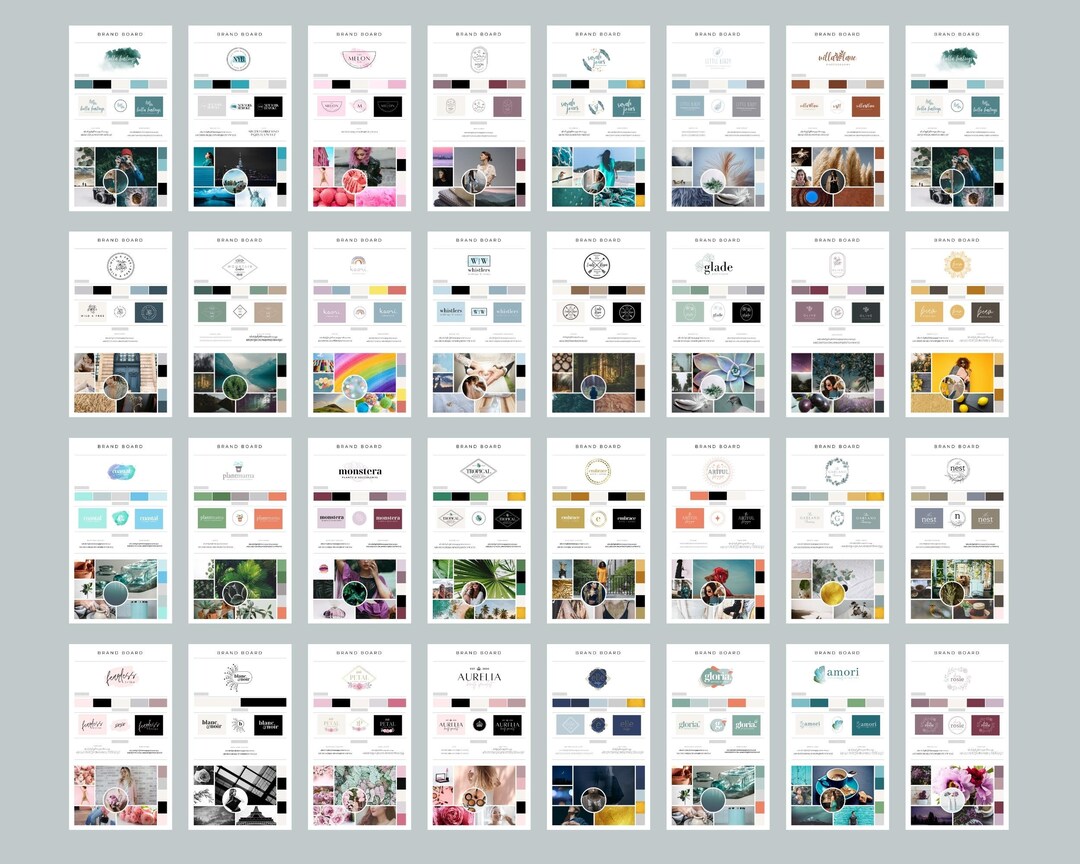 Logo Brand Bundle, Canva Logo Pack, Canva Brand Board for Small ...