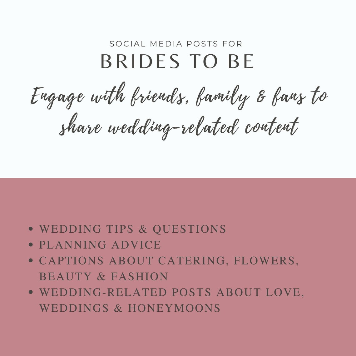 31 Written Social Media Captions for Brides, Bride-to-be Social Media ...
