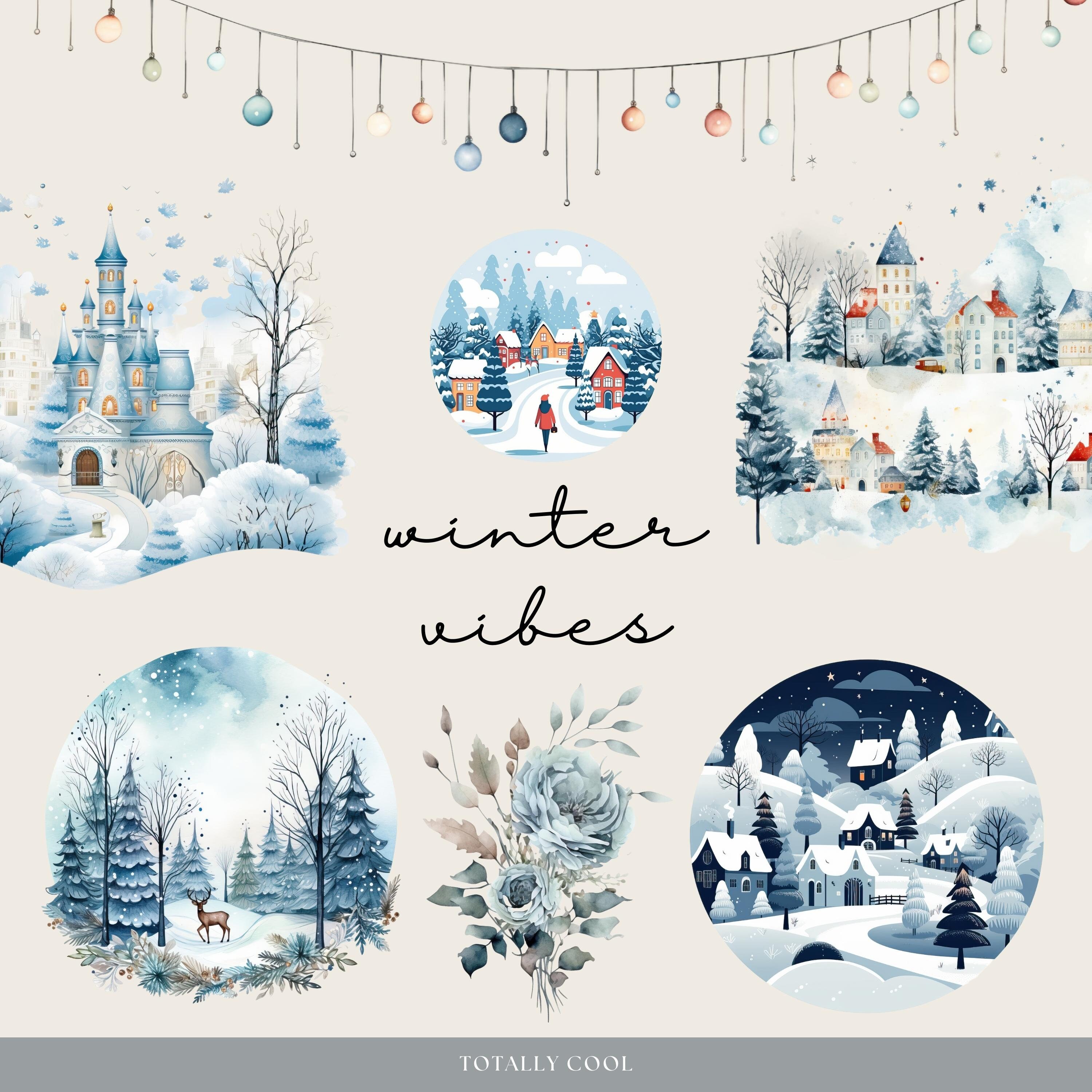 Winter Wonderland Digital Planner Stickers | Digital Sticker Book ...