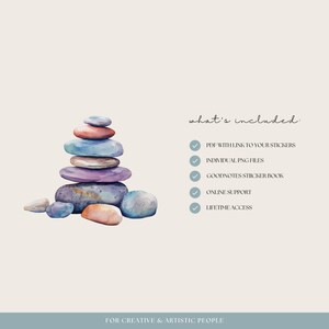 Spiritual Life Digital Planner Stickers, Download Meditation Goodnotes ...