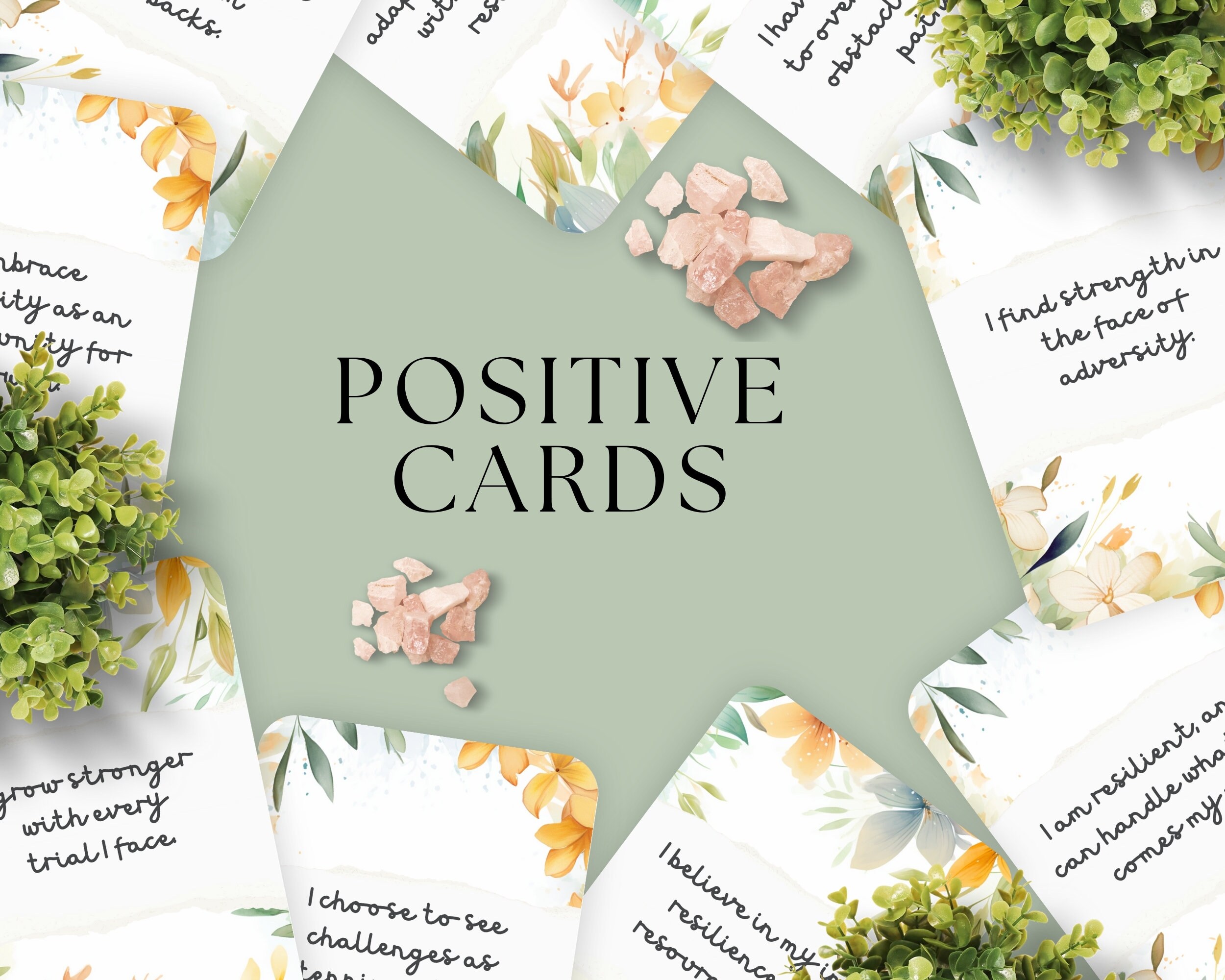 Resilience Affirmation Cards, Mental Health Template Canva, Printable ...