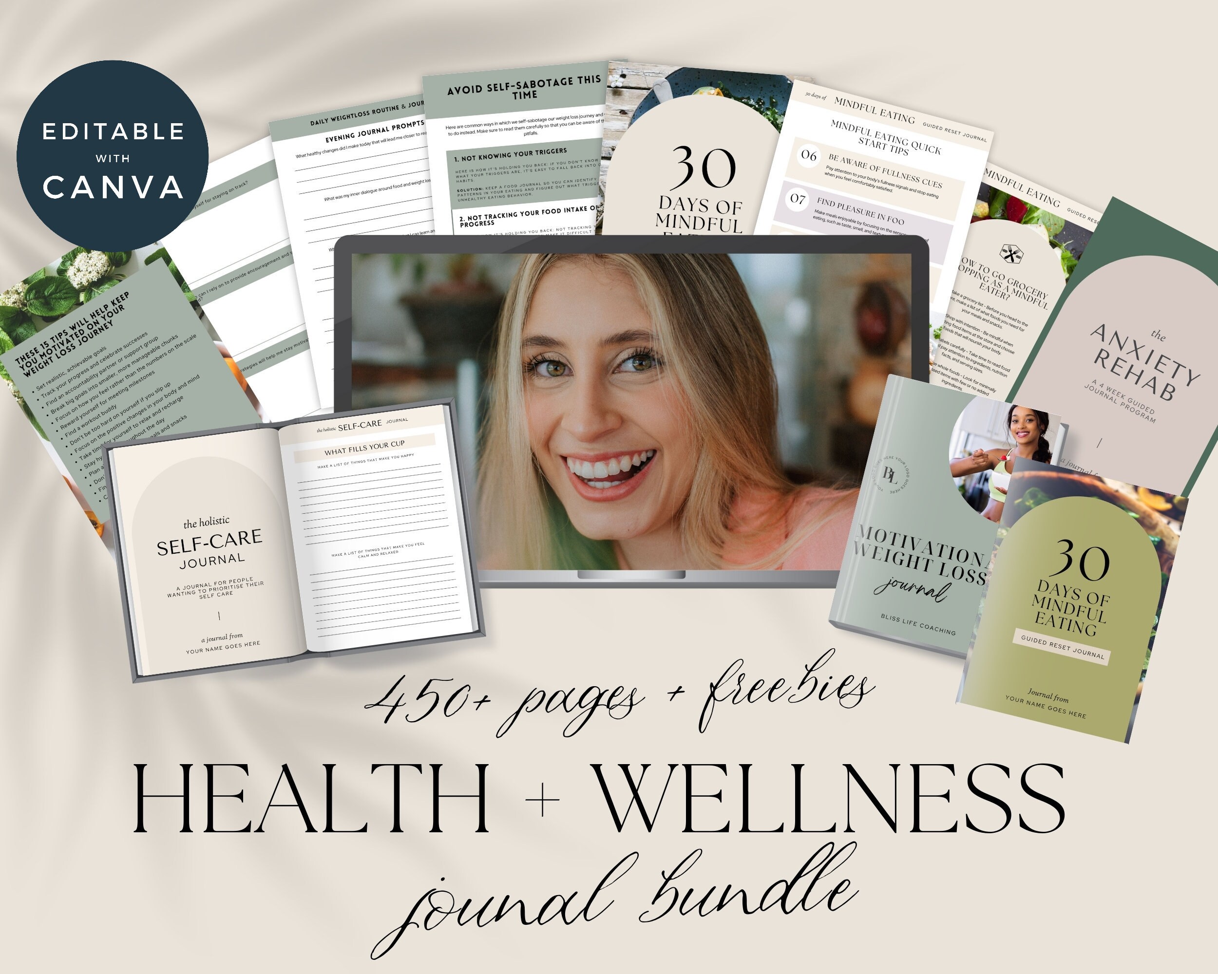 White Label Rights Journal Bundle for Health Coaches, Wellness ...