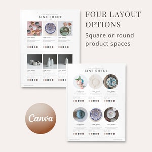 Wholesale Line Sheet Templates, Pricing Pages, Line Sheet for Wholesale ...