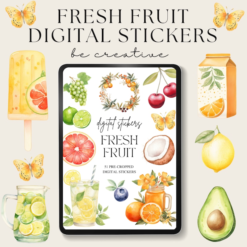 Fruit Stickers - Etsy