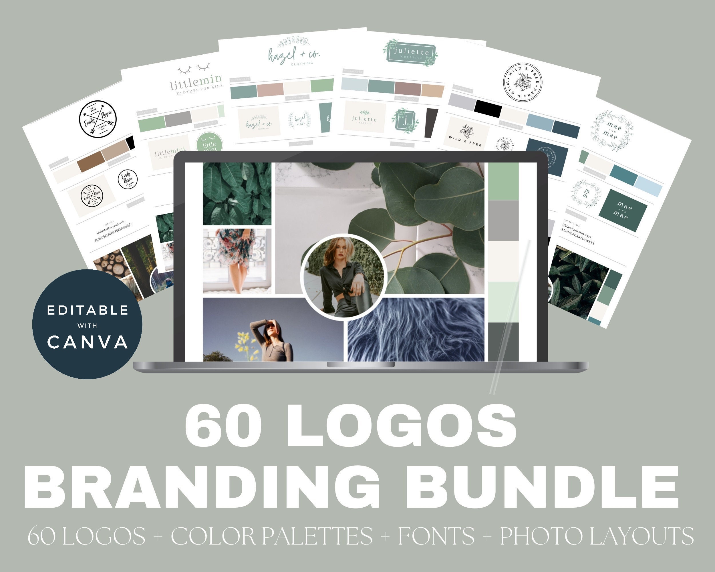 Editable Logo Design Custom for Business Logo, Premade Logo and ...